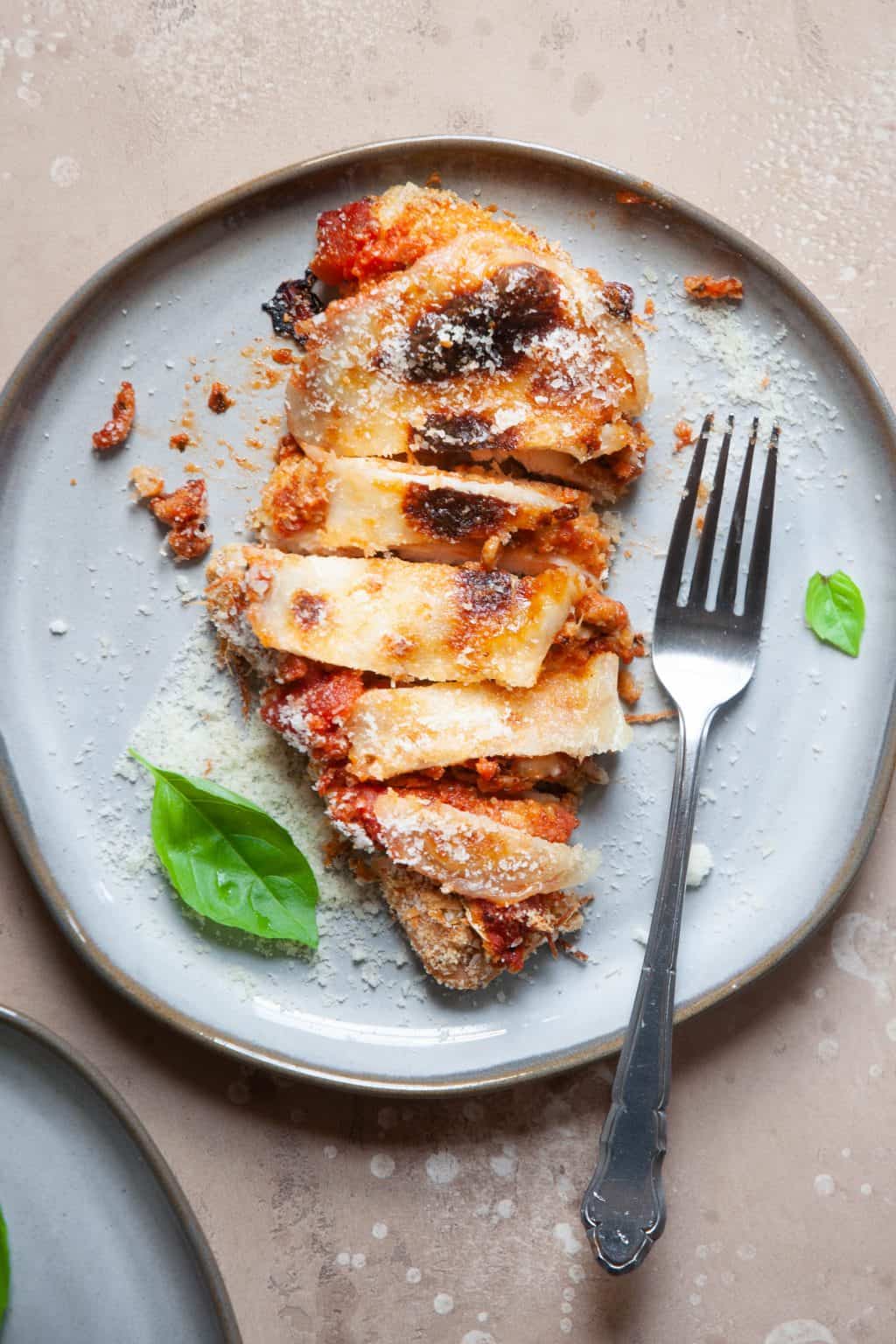 Healthy Baked Chicken Parmesan - Erin Lives Whole