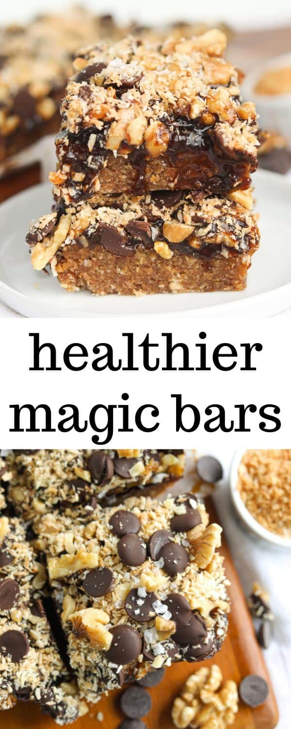 Healthier Walnut Magic Bars - Erin Lives Whole