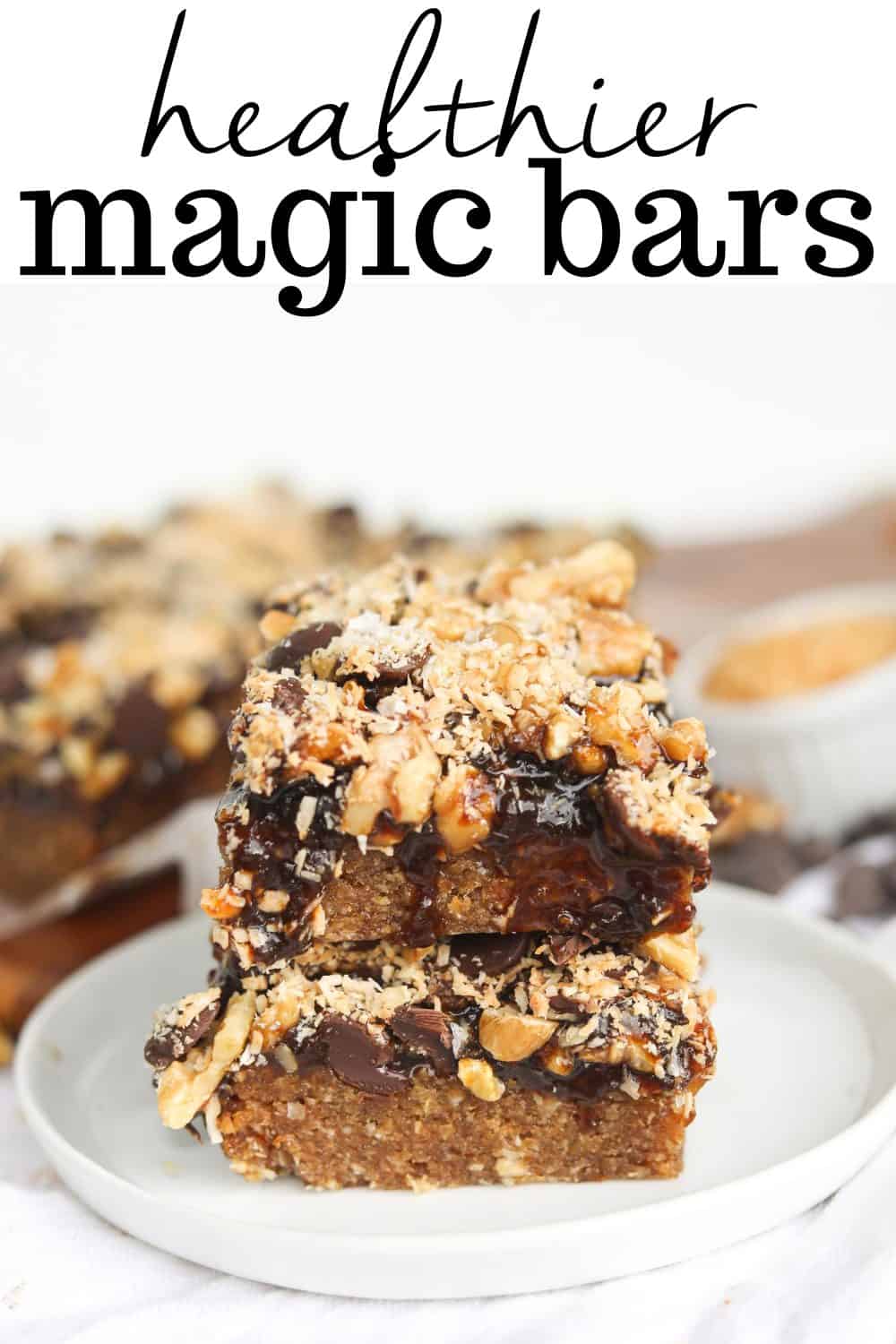 Healthier Walnut Magic Bars - Erin Lives Whole