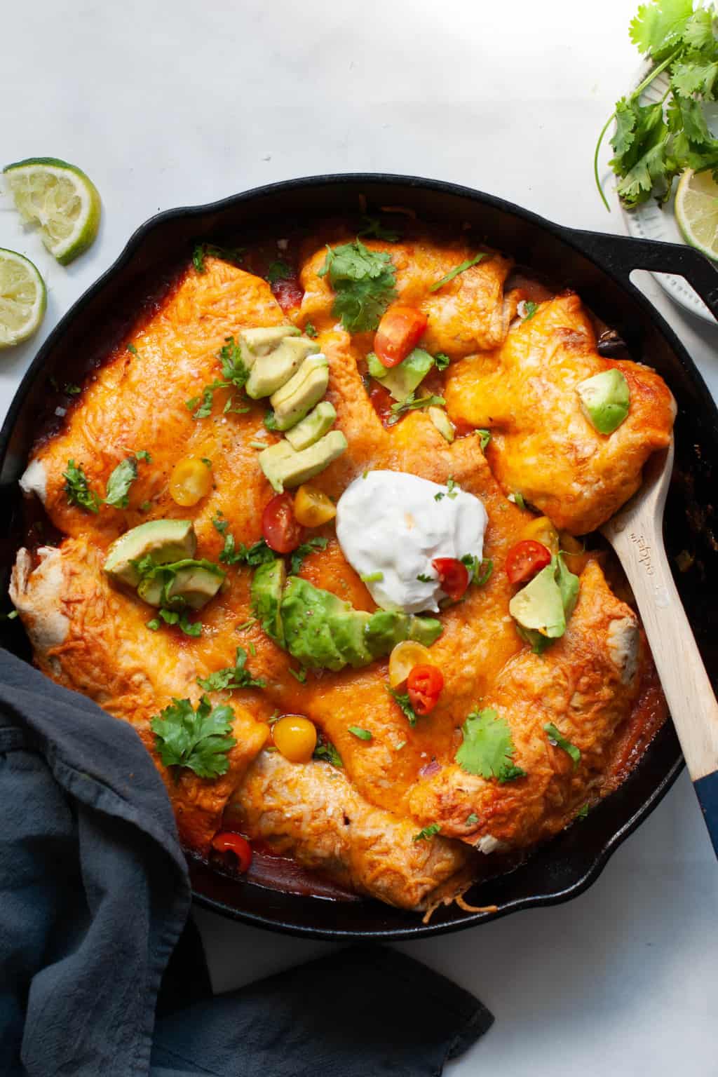 Healthy Turkey Enchiladas - Erin Lives Whole