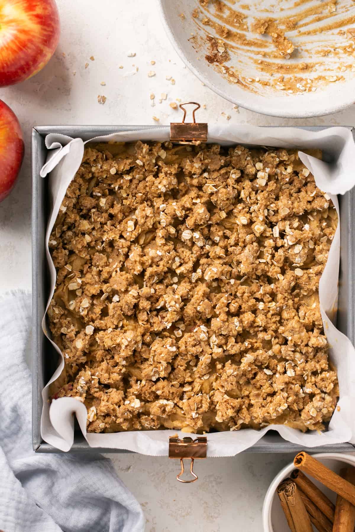 Apple Crumble Cake Recipe - Erin Lives Whole