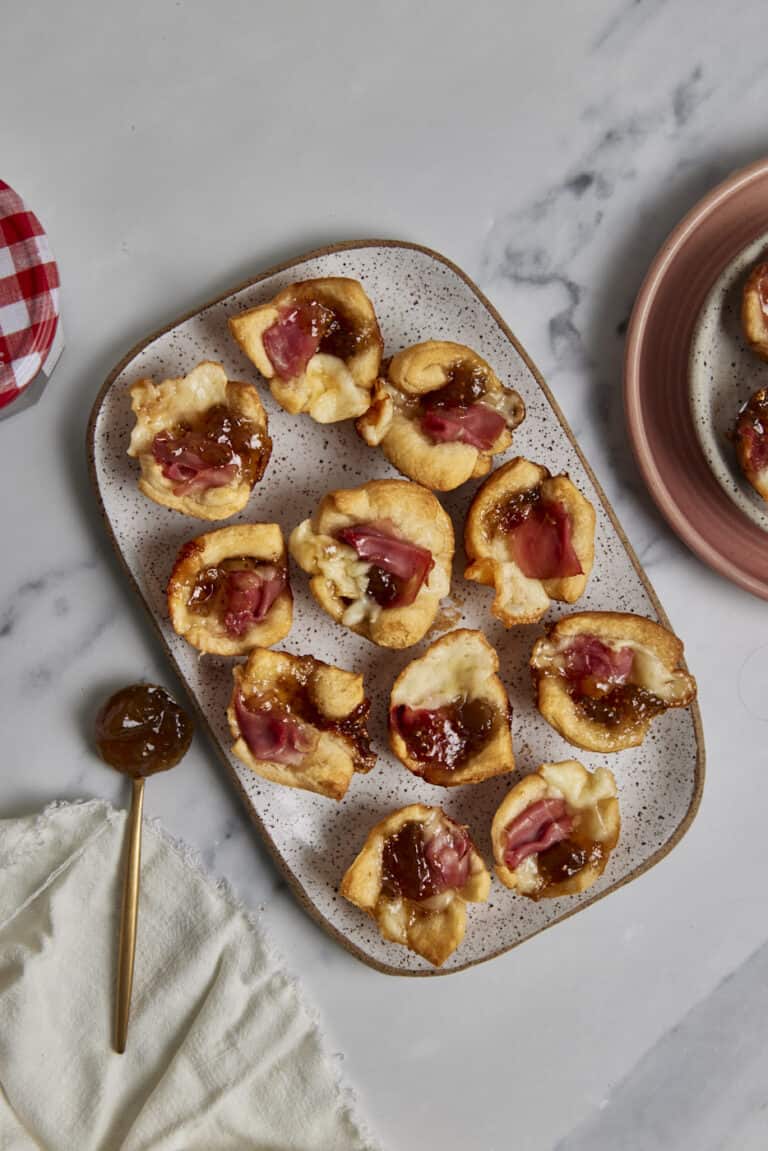 Cheesy Fig Prosciutto Crescent Bites - Erin Lives Whole