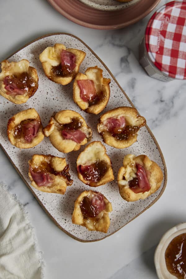 Cheesy Fig Prosciutto Crescent Bites - Erin Lives Whole