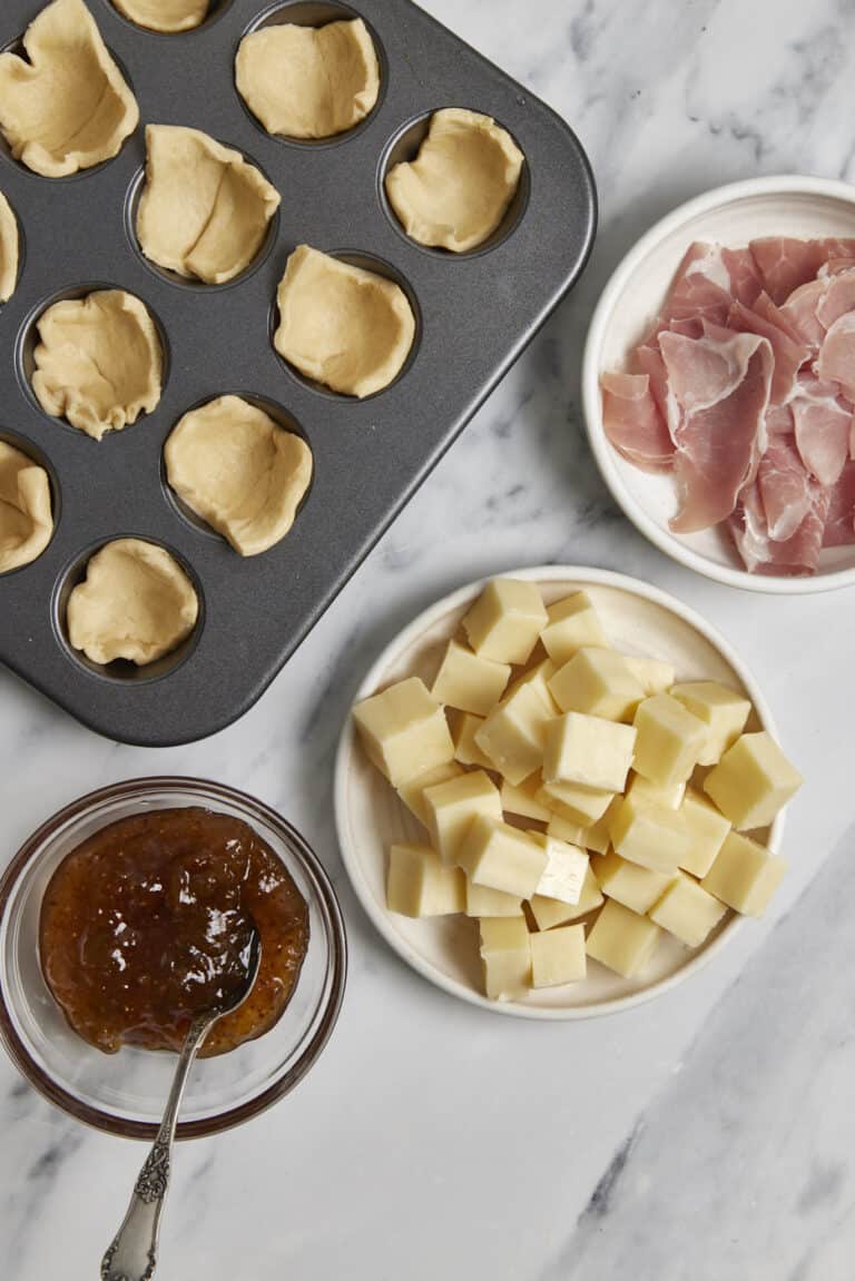 Cheesy Fig Prosciutto Crescent Bites - Erin Lives Whole