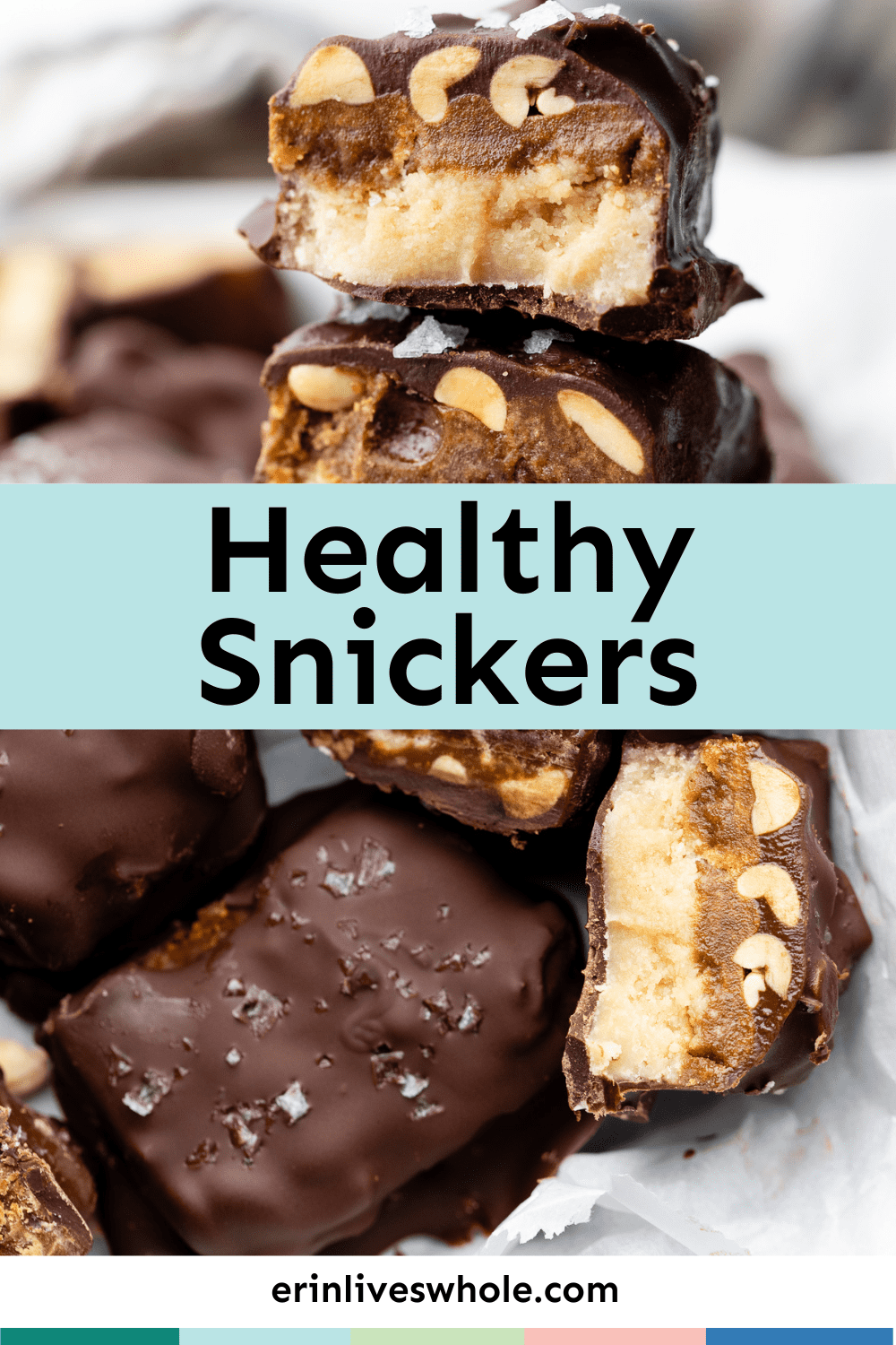Healthy Homemade Snickers Bars - Erin Lives Whole