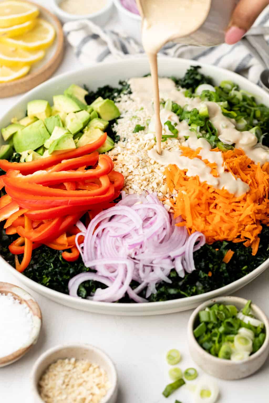 Cashew Crunch Salad With Sesame Dressing - Erin Lives Whole