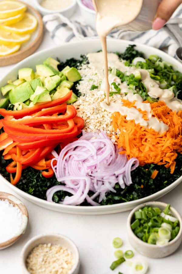Cashew Crunch Salad With Sesame Dressing - Erin Lives Whole