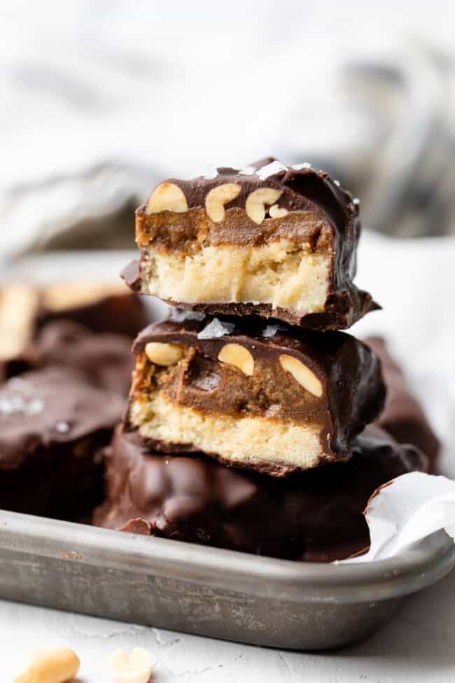 Healthy Homemade Snickers Bars - Erin Lives Whole