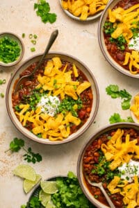 Classic Ground Beef Chili Recipe - Erin Lives Whole