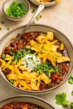 Classic Ground Beef Chili Recipe - Erin Lives Whole