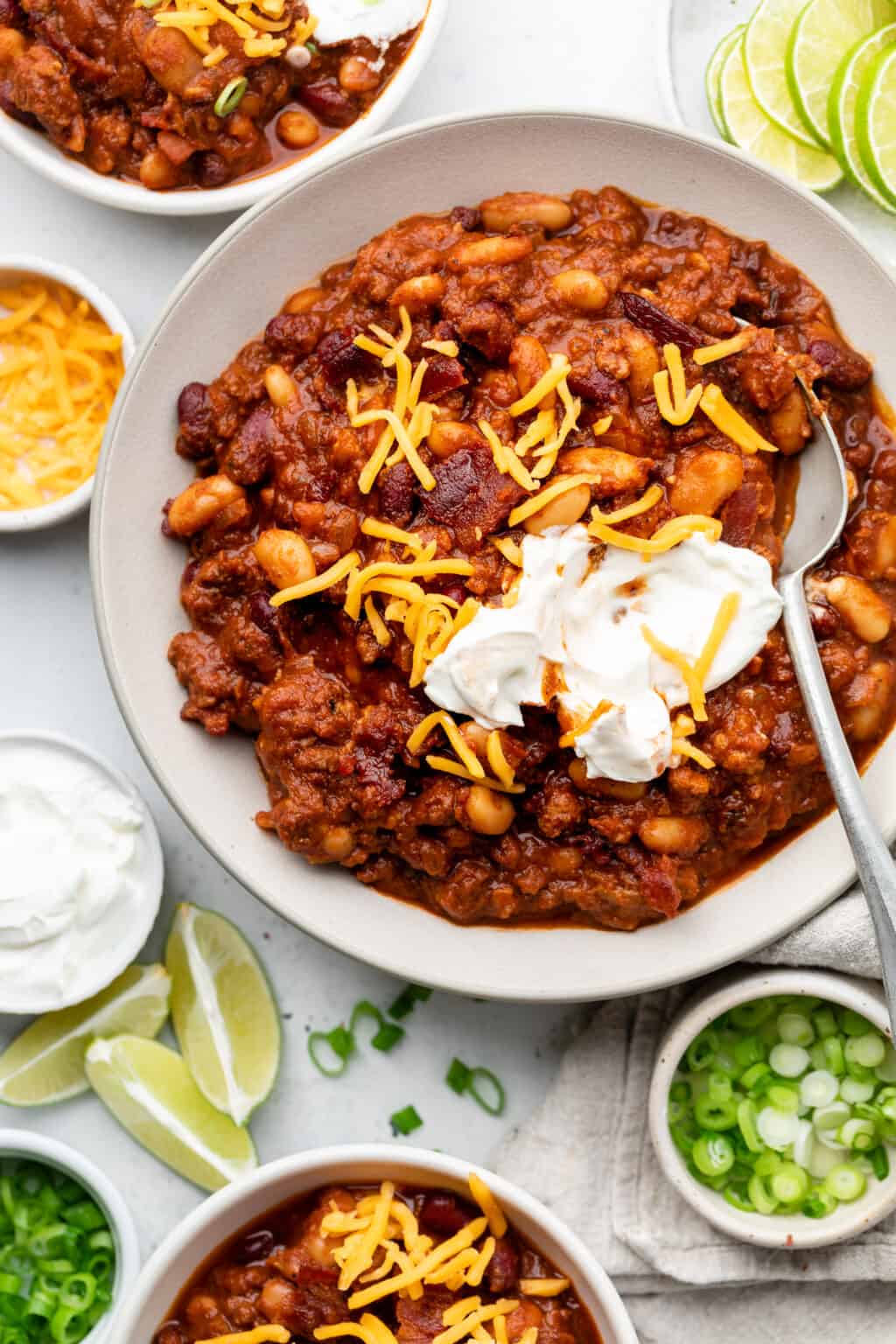 Sweet Italian Sausage Chili - Erin Lives Whole