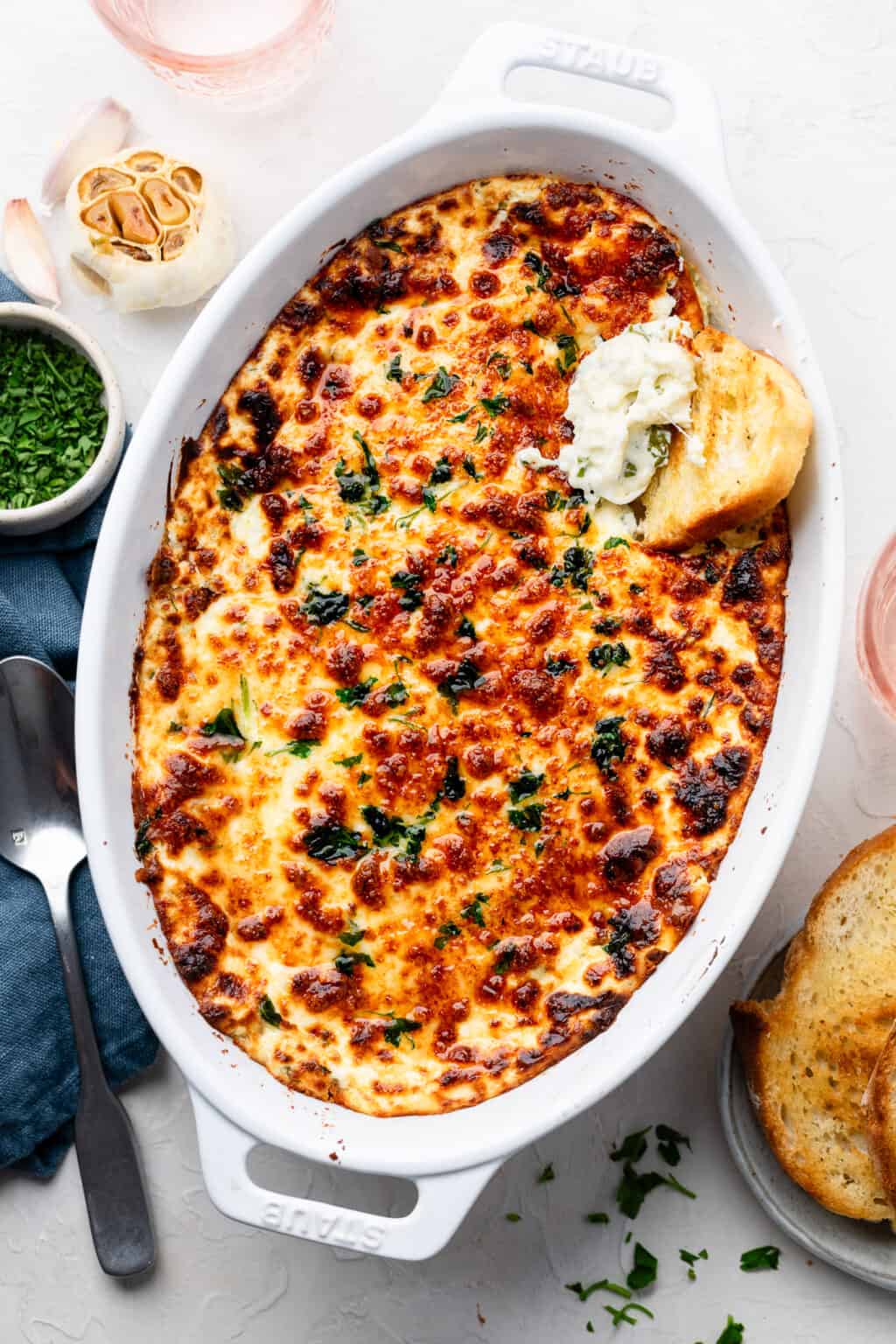 Garlic Bread Dip - Erin Lives Whole