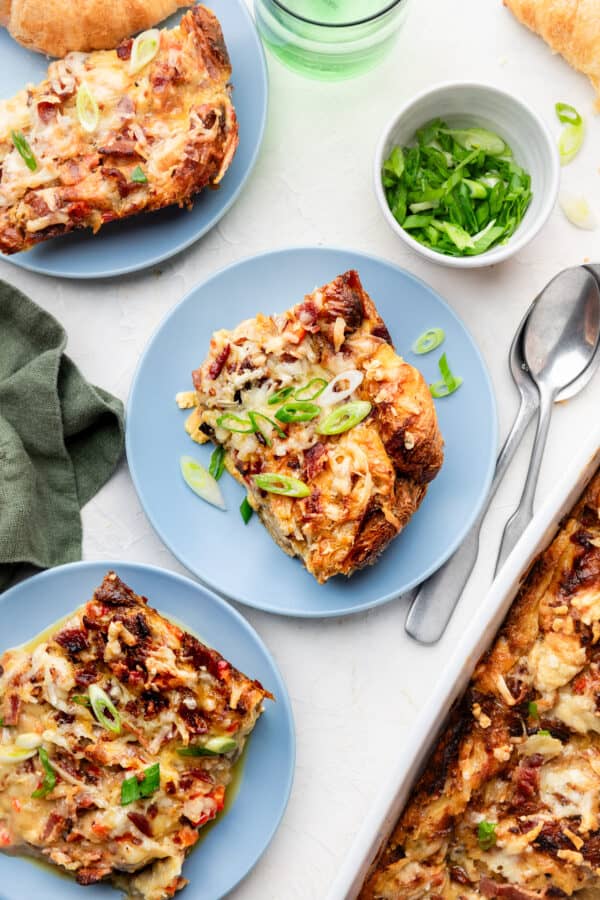 Croissant Breakfast Casserole Recipe - Erin Lives Whole