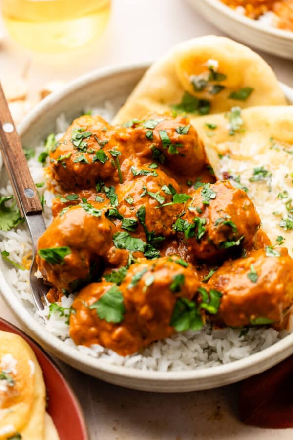 Butter Chicken Meatballs - Erin Lives Whole