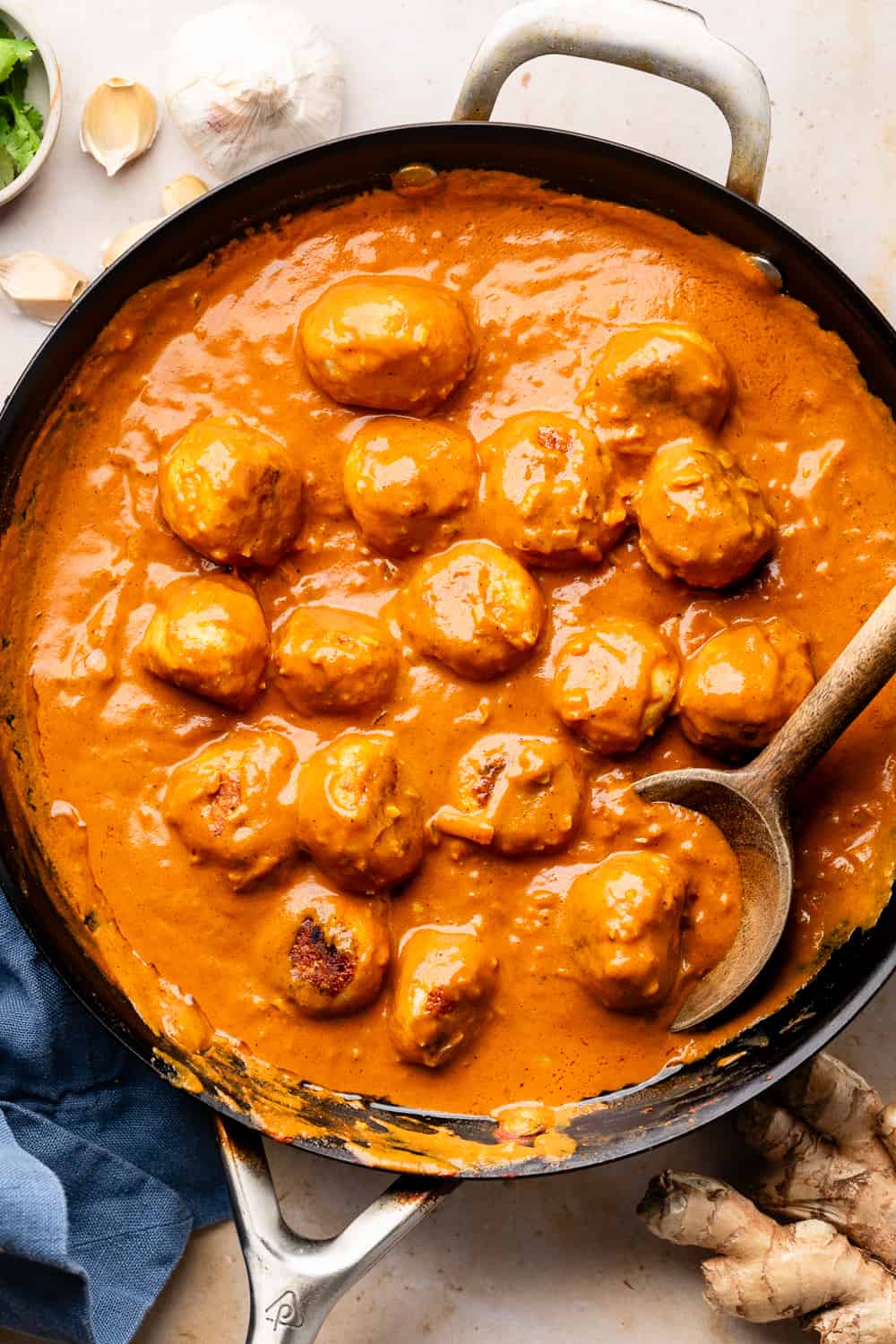 Butter Chicken Meatballs - Erin Lives Whole