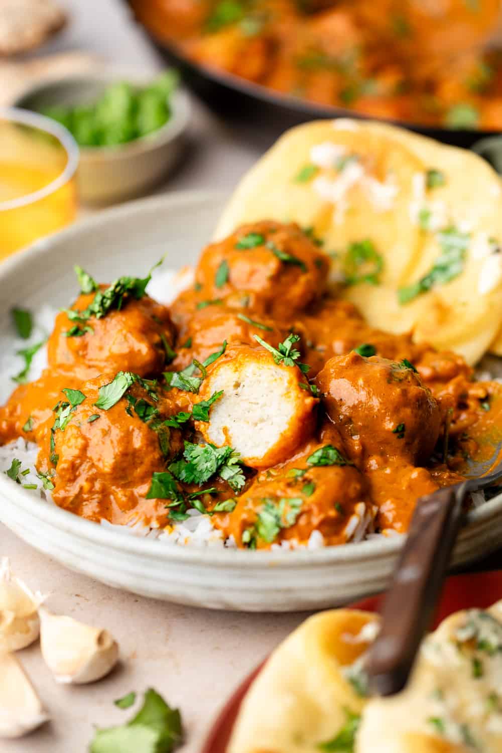 Butter Chicken Meatballs - Erin Lives Whole