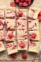 Light Raspberry Cheesecake Bars - Erin Lives Whole