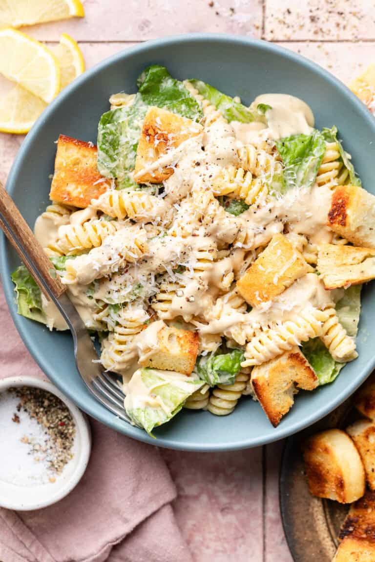 Caesar Pasta Salad - Erin Lives Whole