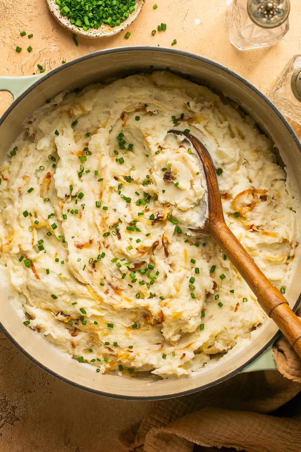 Caramelized Onion Mashed Potatoes - Erin Lives Whole