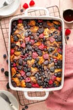 Sweet Croissant Breakfast Casserole - Erin Lives Whole