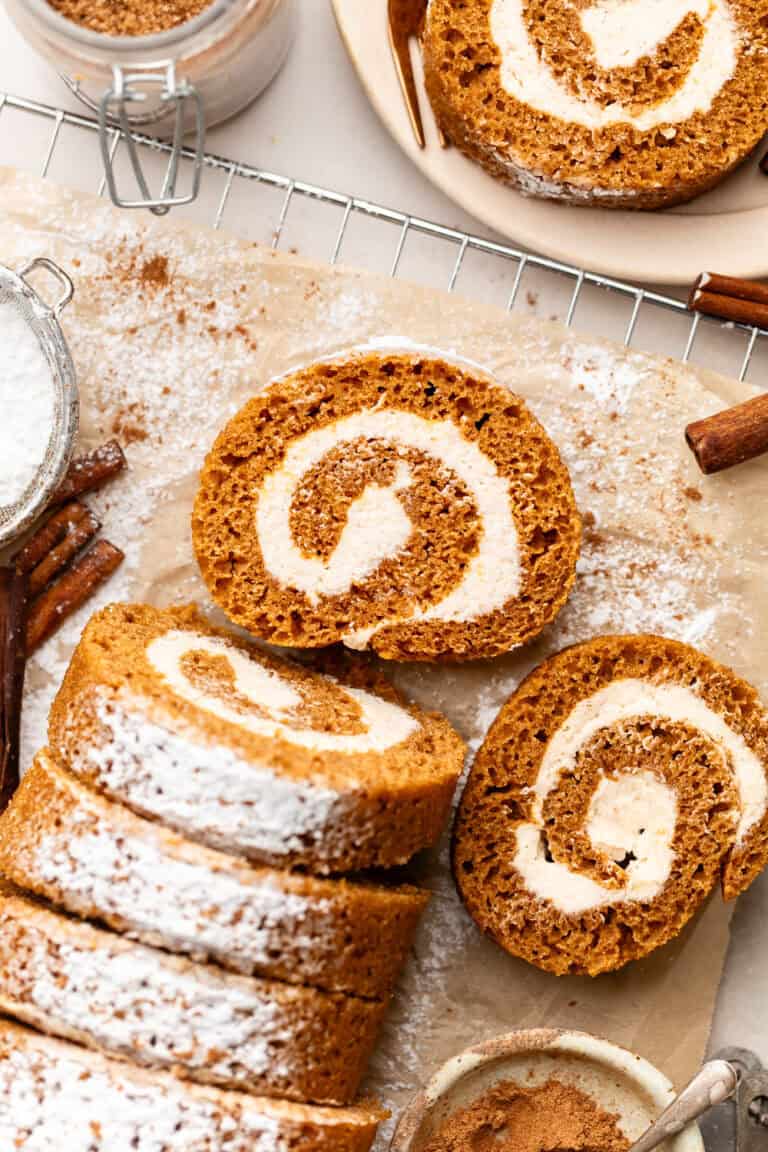 Easy Pumpkin Roll - Erin Lives Whole