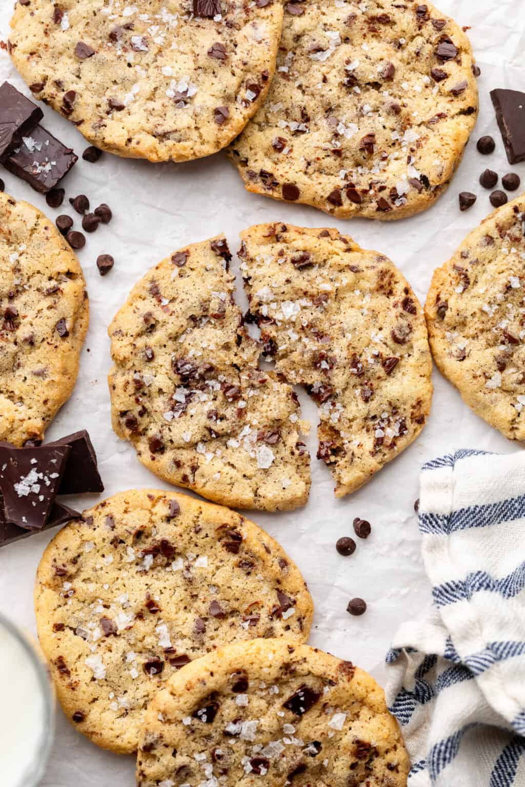 Slice and Bake Chocolate Chip Cookies - Erin Lives Whole