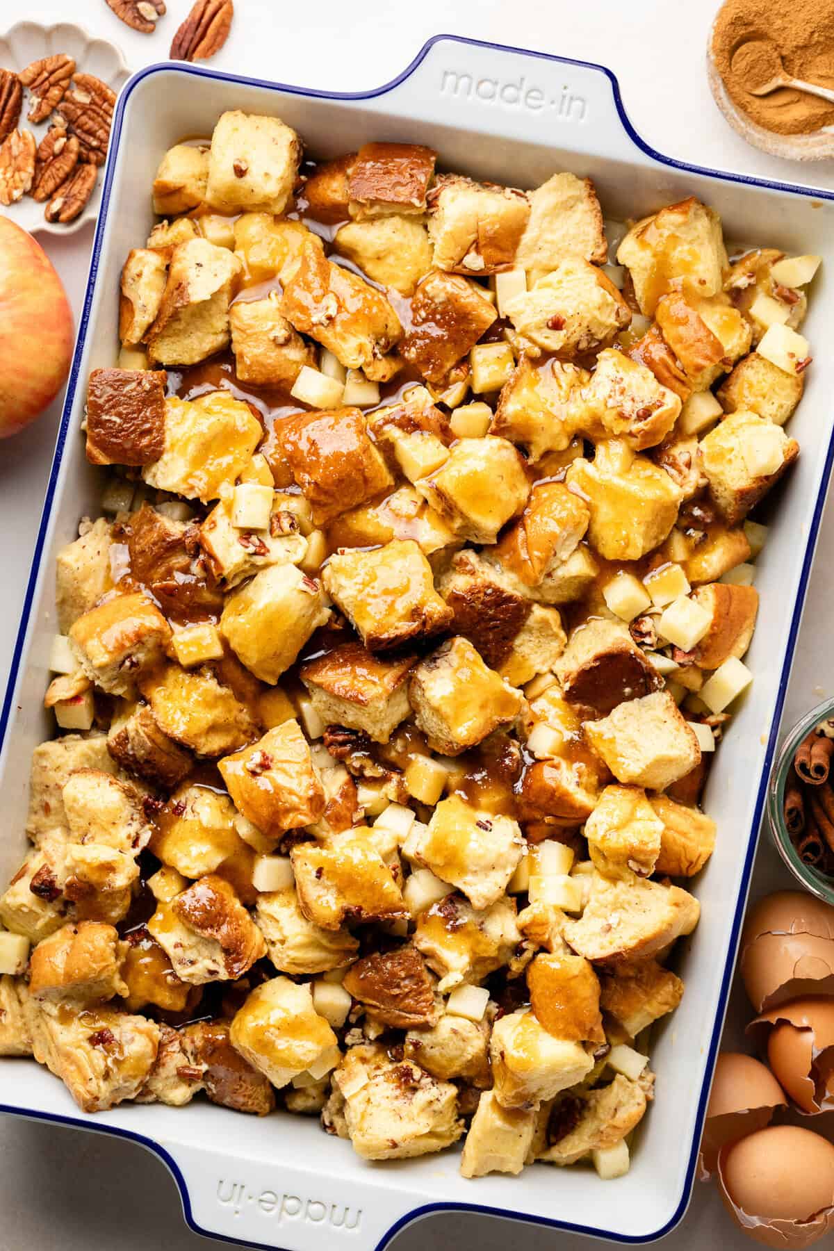 Apple Cinnamon French Toast Casserole - Erin Lives Whole