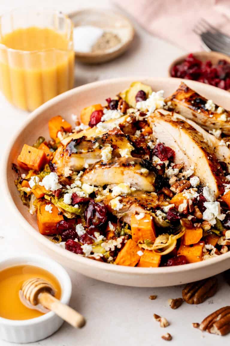 Fall Harvest Bowl Recipe with Chicken - Erin Lives Whole