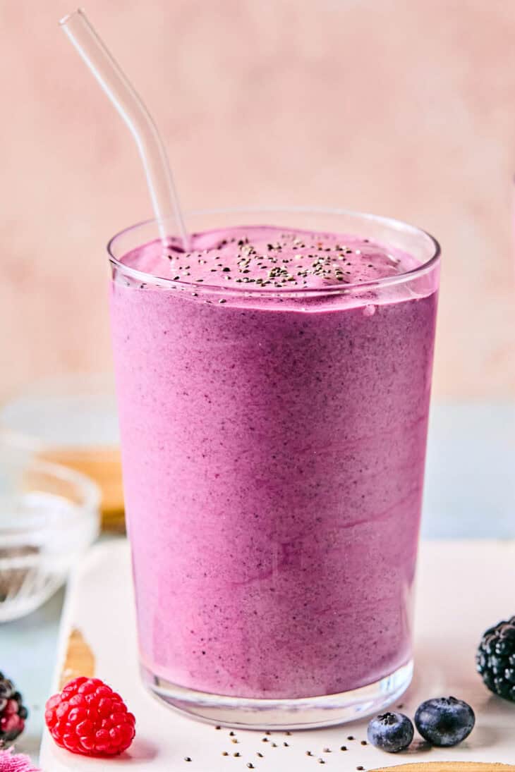 Berry Protein Smoothie - Erin Lives Whole